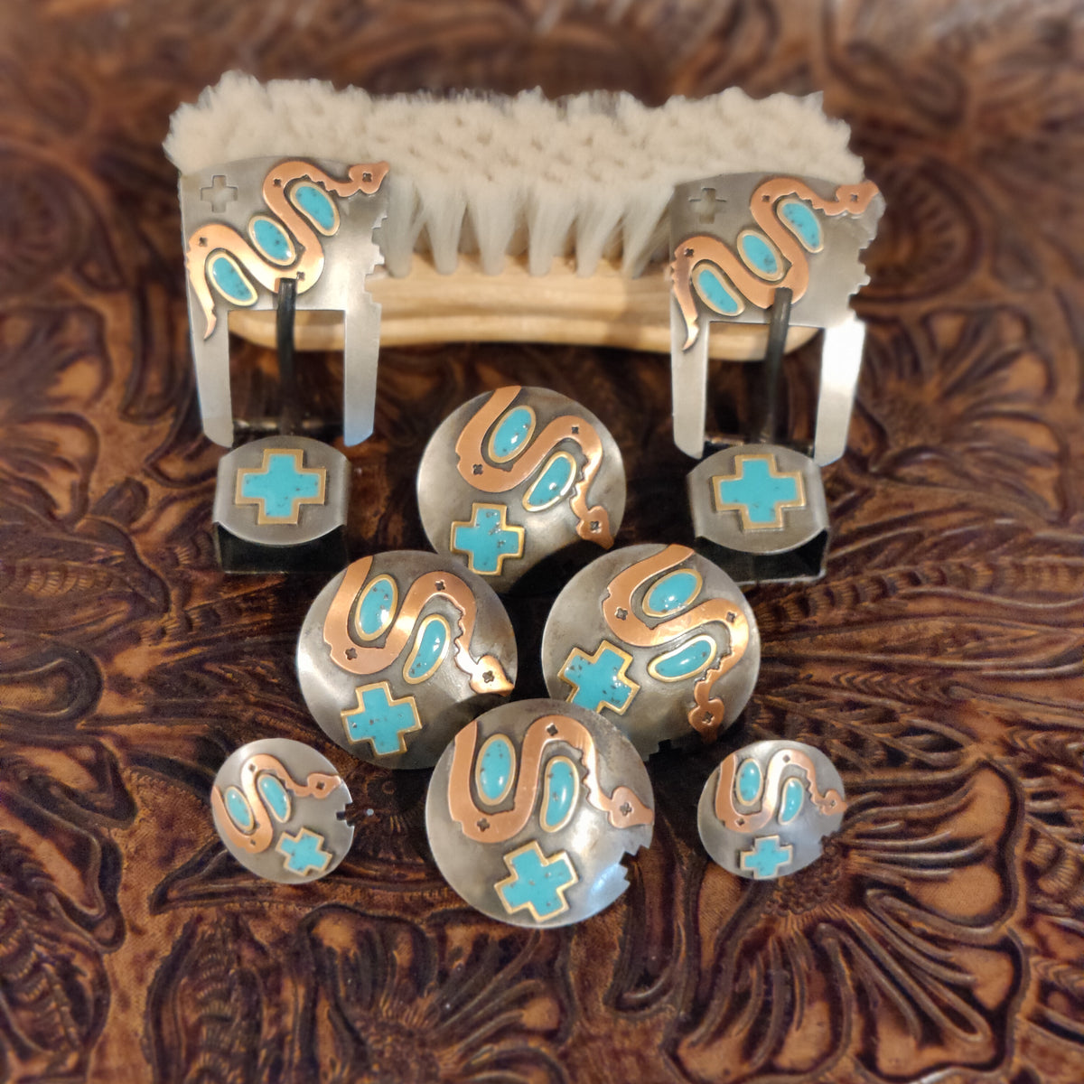 Don't Tread On Me Snake Conchos – TGC Brands