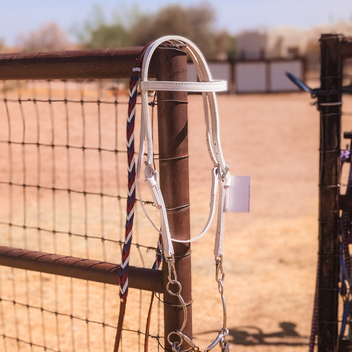 White Leather Quick Change Working Headstall – TGC Brands