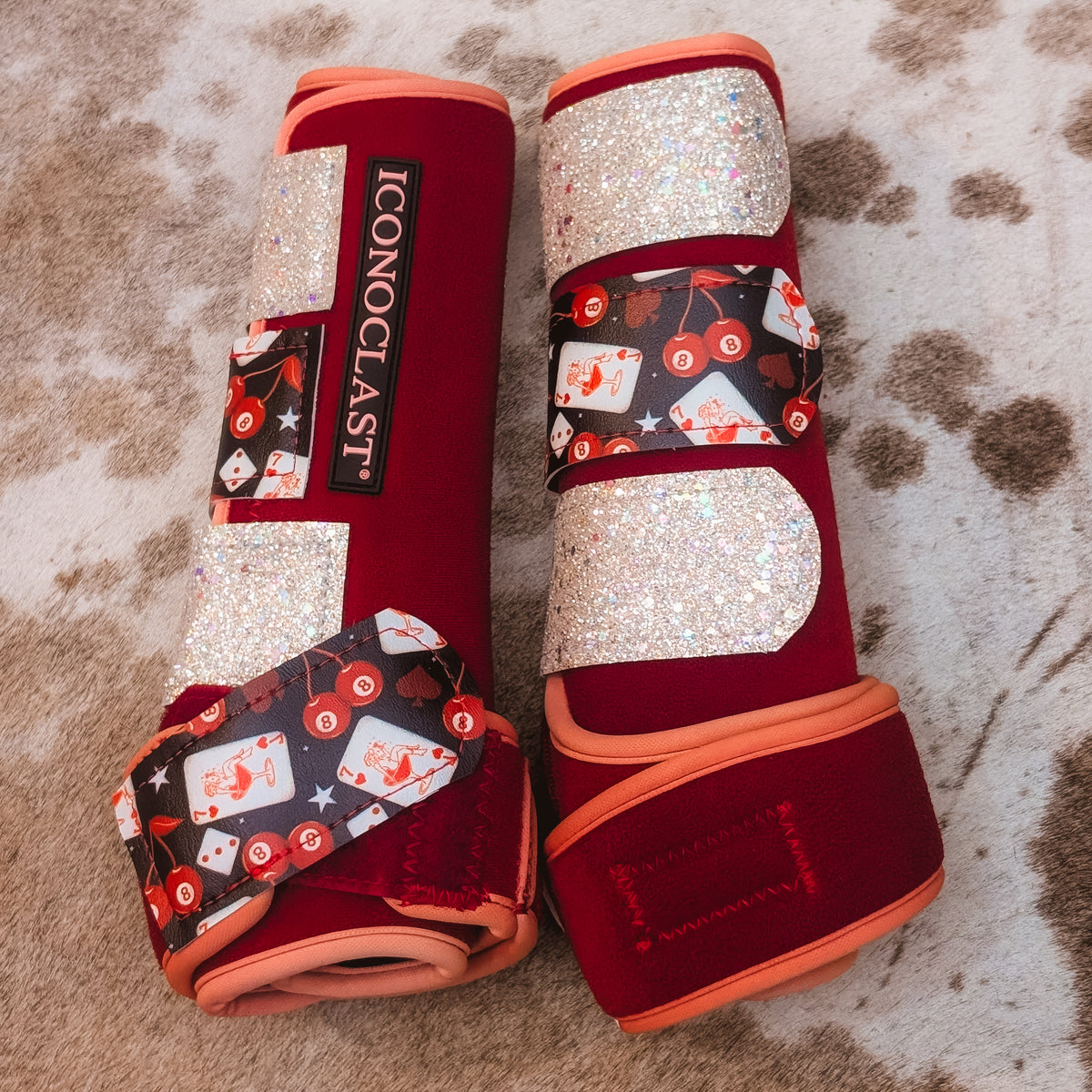 Leather Strap Boots - Holographic | The Glamorous Cowgirl – TGC Brands