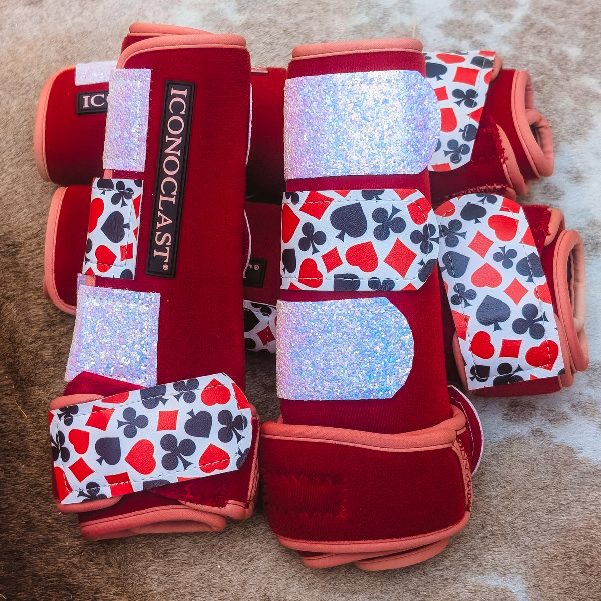 Leather Strap Boots - Holographic | The Glamorous Cowgirl – TGC Brands