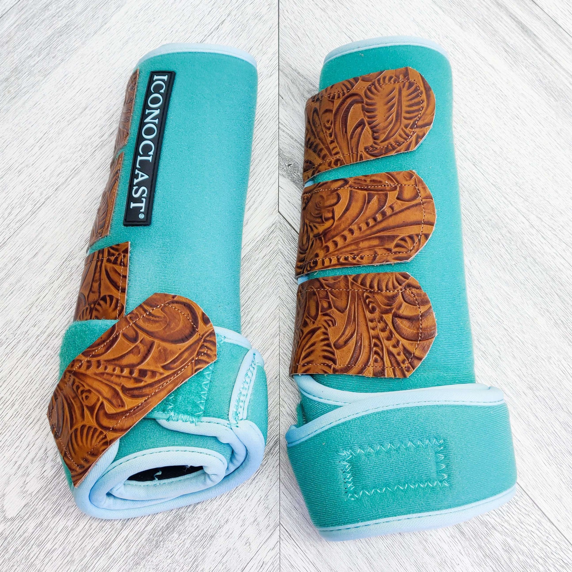 Western Classic Custom Brown Tooled Leather Strap Boots – TGC Brands